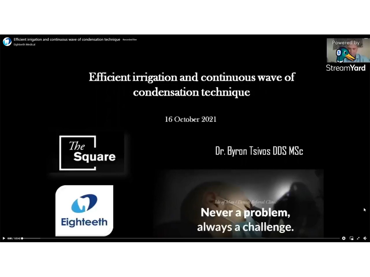 Efficient irrigation and continuous wave of condensation technique