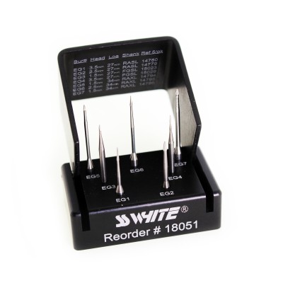 ENDOGUIDE Molar Kit burs with stand