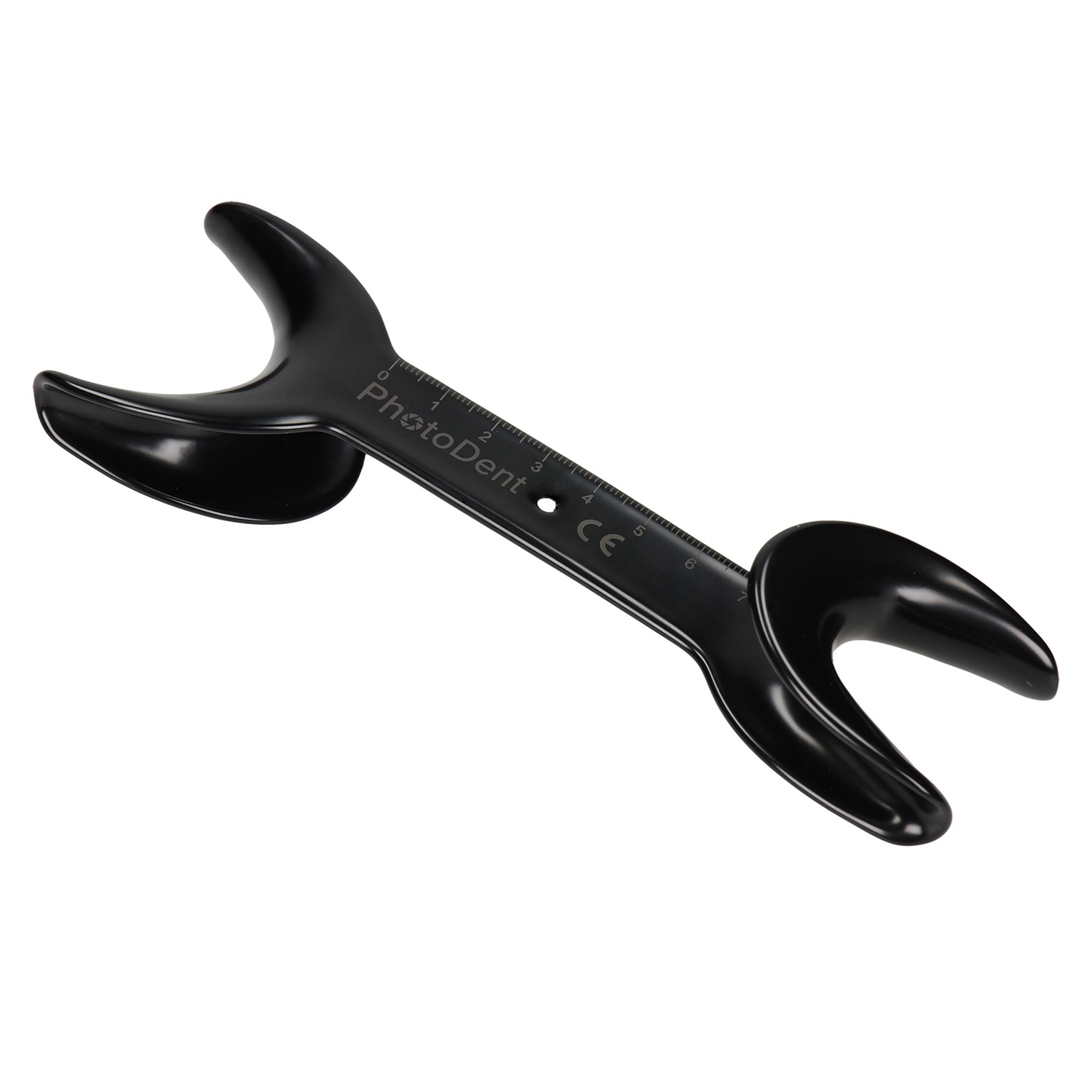Black Metal Cheek Retractor double ended V-shape/C-shape