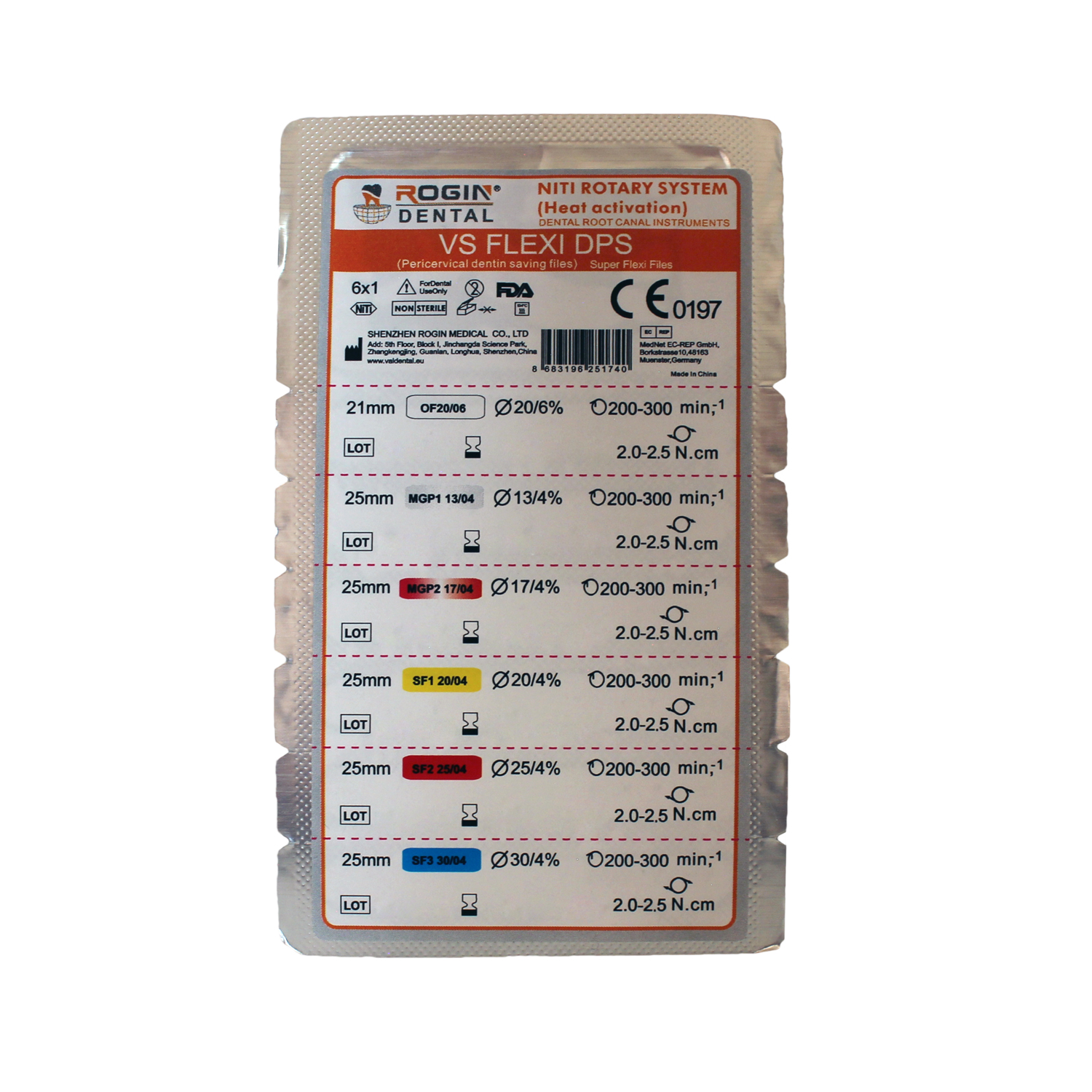 VS Flexi Rotary files DPS 6pk